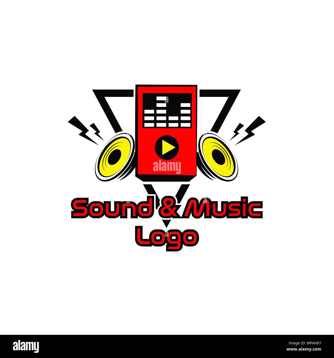 sound and music logo design Stock Vector Image & Art - Alamy