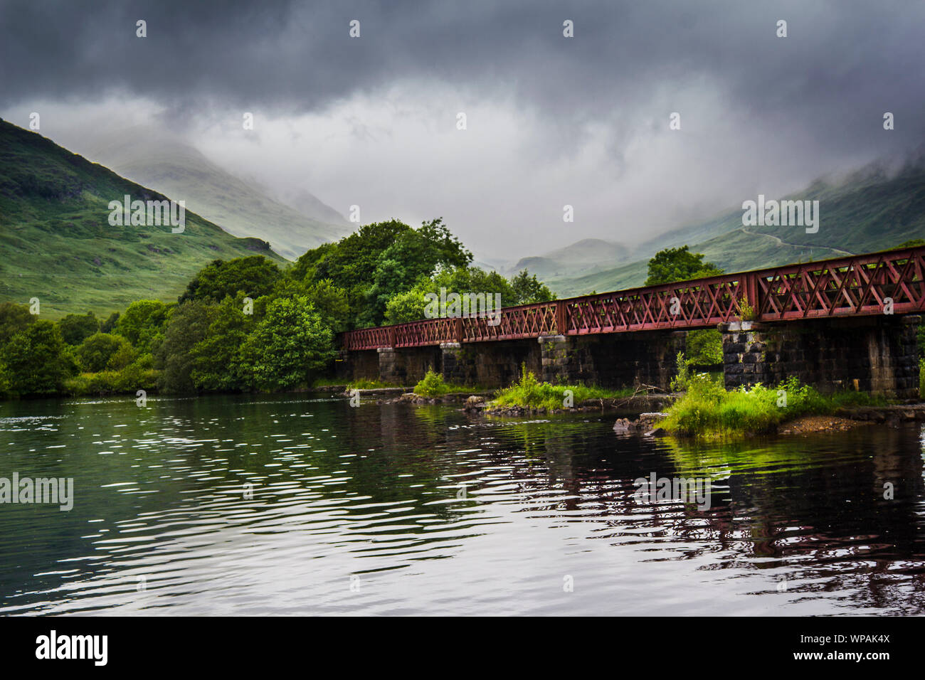 Loch Awe bridge Stock Photo - Alamy
