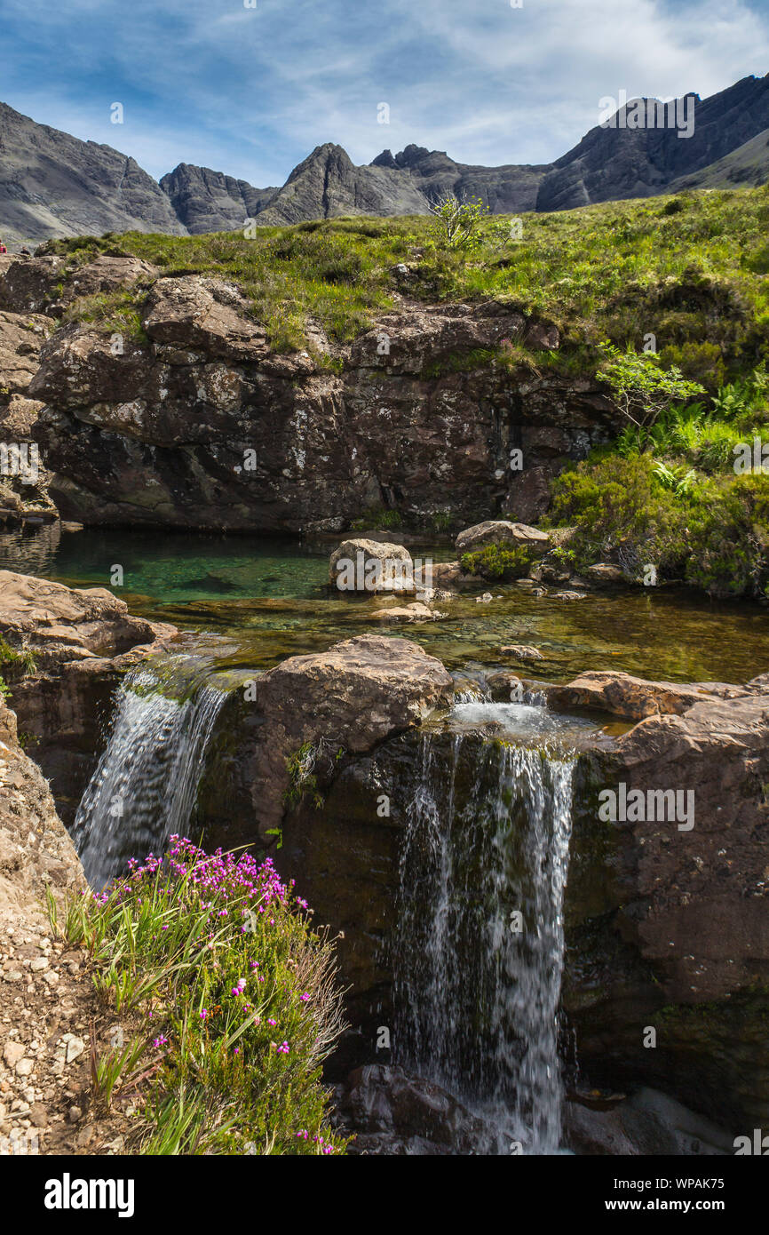 Fairy pools, Skye island Stock Photo - Alamy
