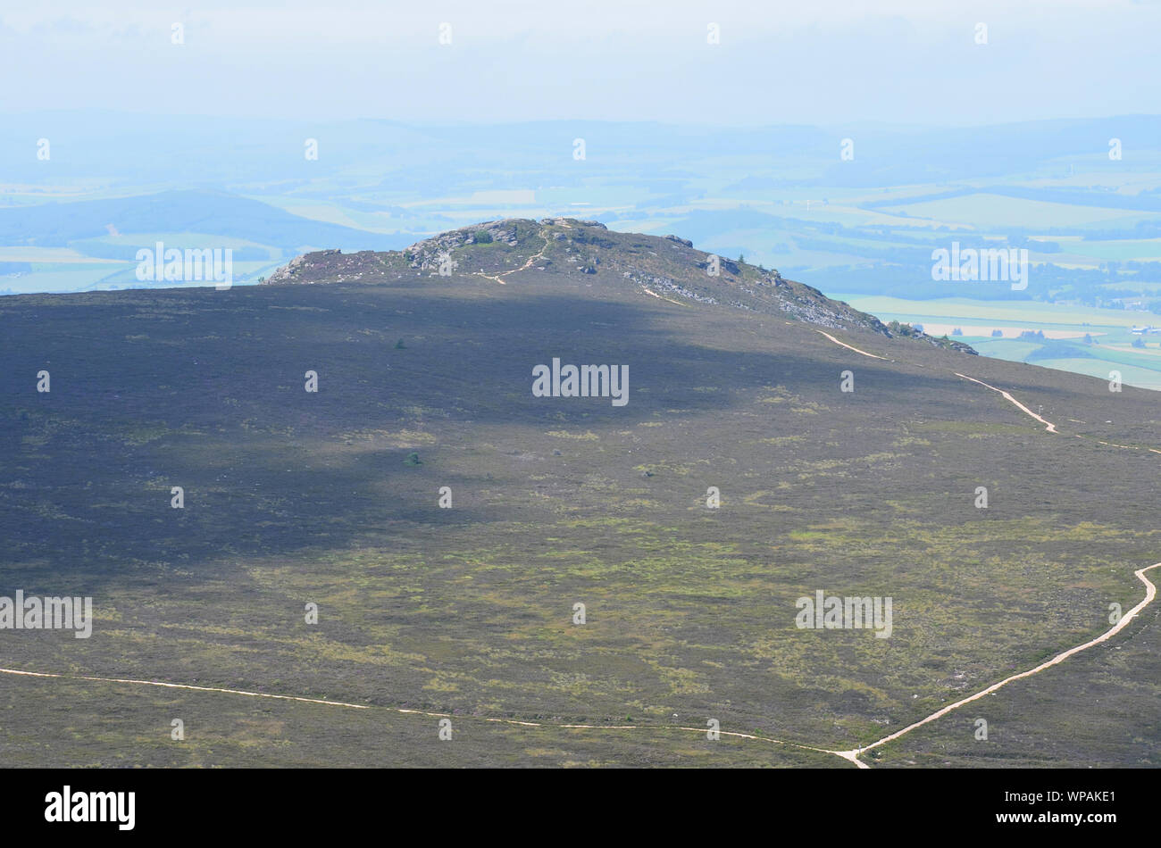 Panoramic views from the summit of Bennachie, one of the most prominent ...