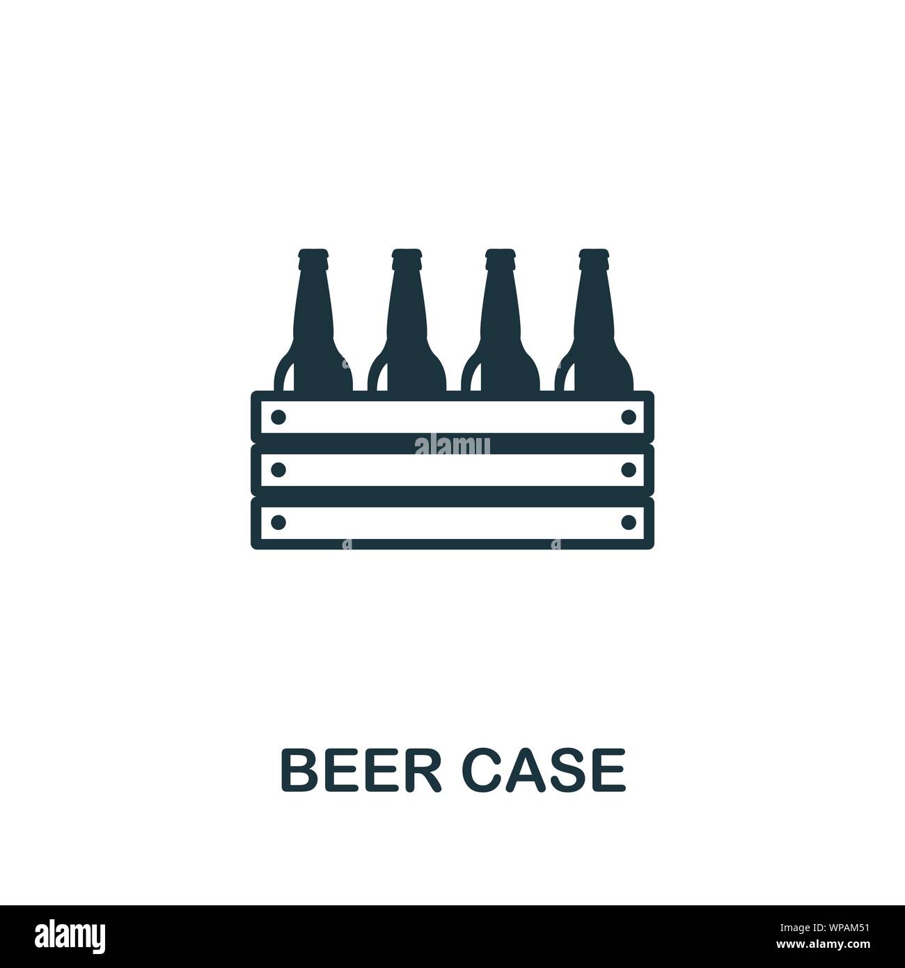 Beer Case vector icon symbol. Creative sign from oktoberfest icons ...