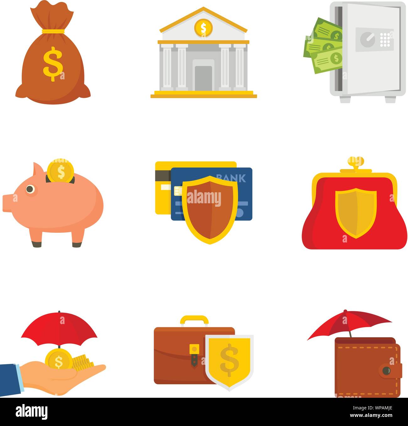 Deposit banner set. Flat illustration of deposit vector banner set for ...