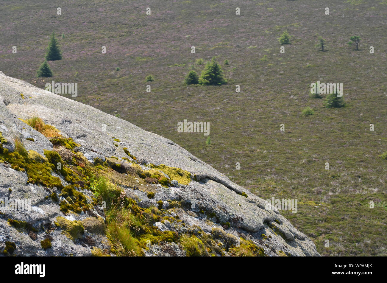 Panoramic views from the summit of Bennachie, one of the most prominent ...