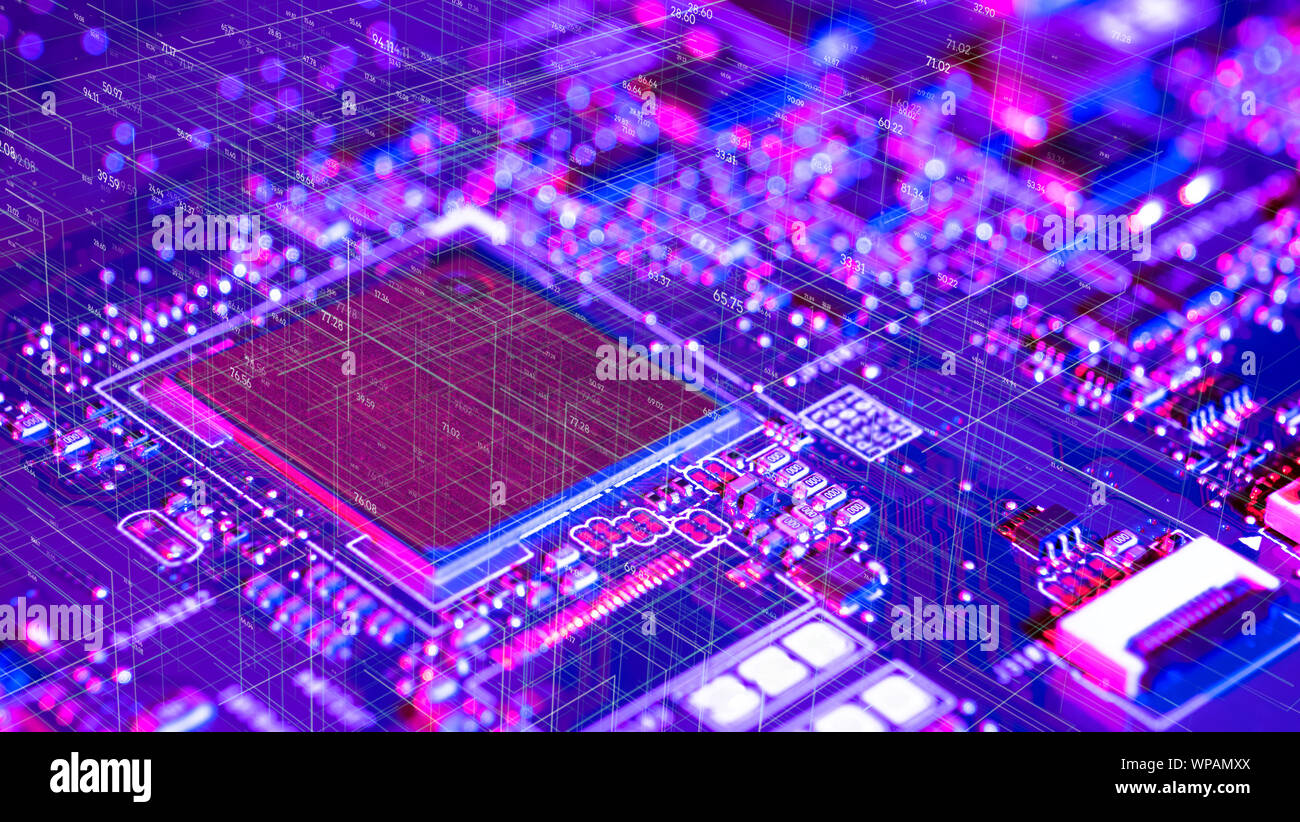 Industry 4.0 , Machine learning and artificial intelligence concept. Ai ...