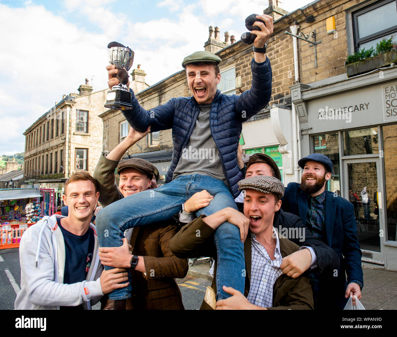 Tom Lowten, from Lincolnshire, celebrates The World Black Pudding ...