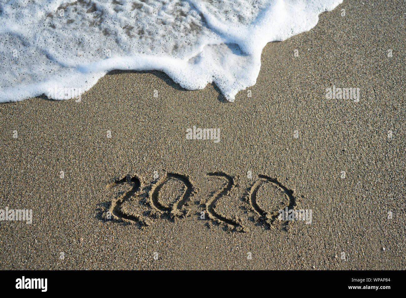 2020 new year beach hi-res stock photography and images - Alamy