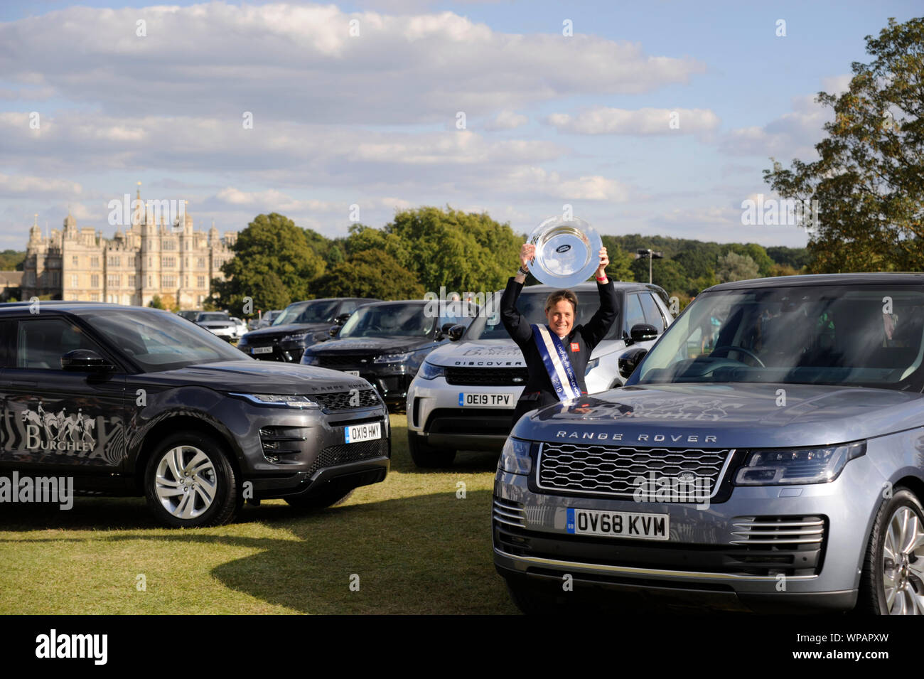 Stamford, Lincolnshire, UK. 8th September 2019, Pippa Funnell (GB) with ...