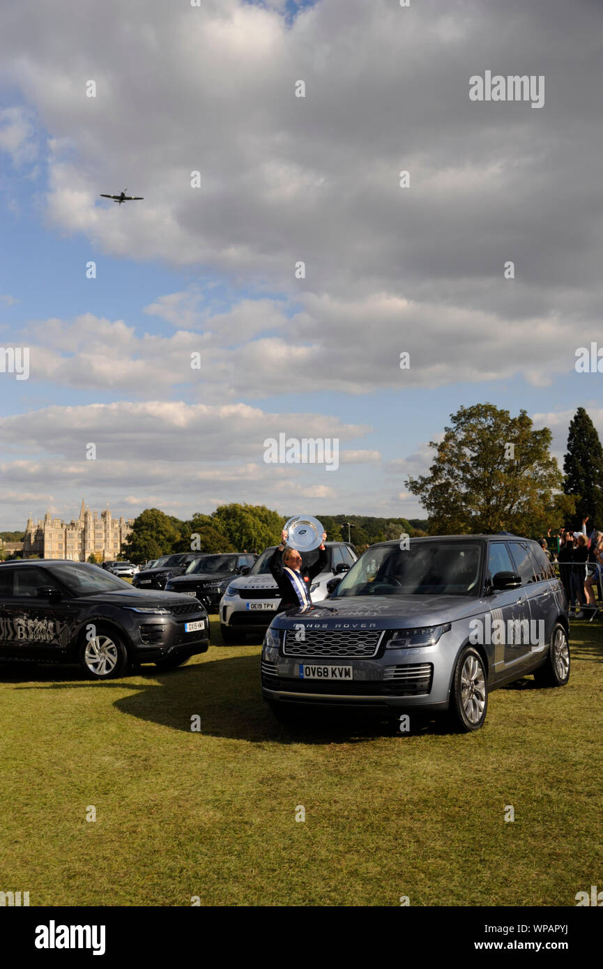 Stamford, Lincolnshire, UK. 8th September 2019, Pippa Funnell (GB) with ...