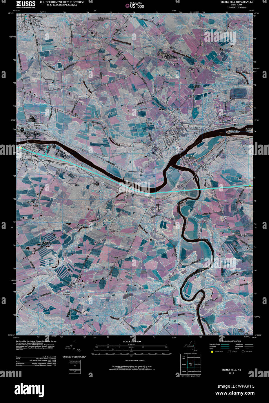 New York NY Tribes Hill 20100503 TM Inverted Restoration Stock Photo ...