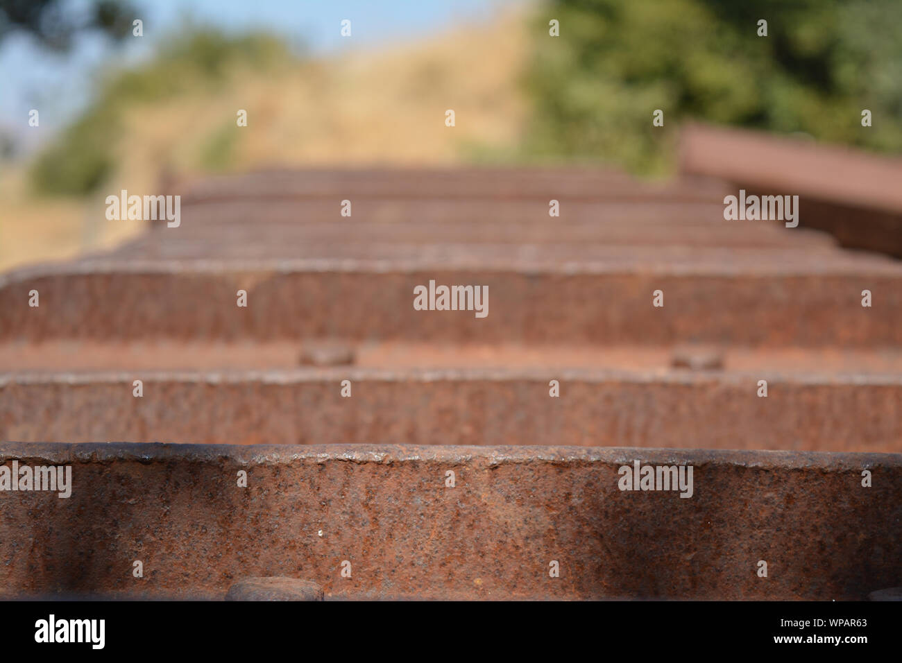 Metal rails hi-res stock photography and images - Alamy