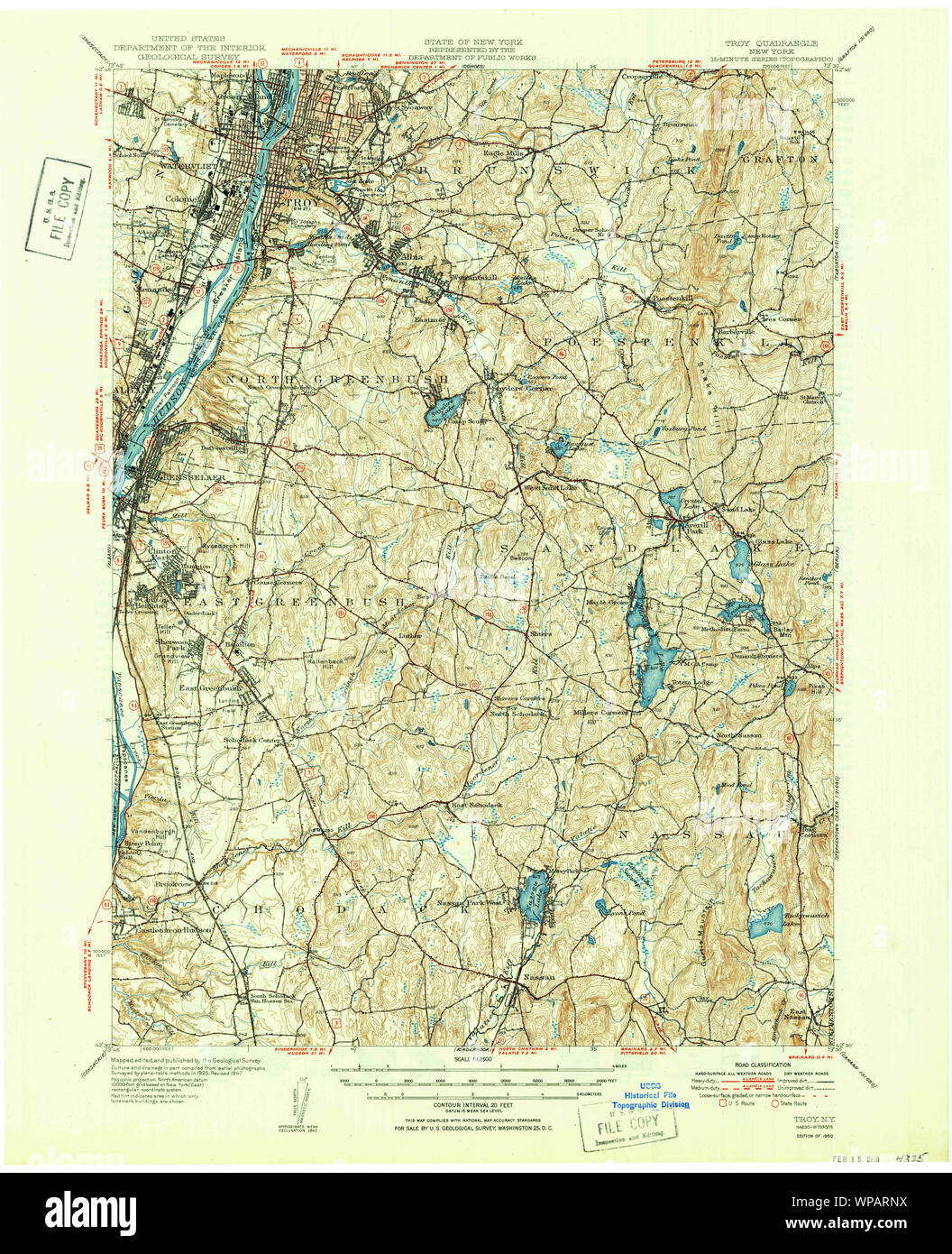 Troy new york map hi-res stock photography and images - Alamy