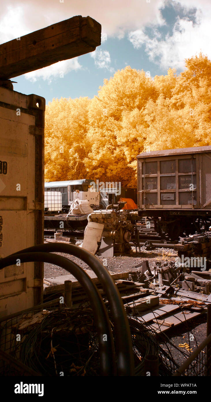 Warmley Signal Box Photo taken using a 590nm converted Infrared Camera ...