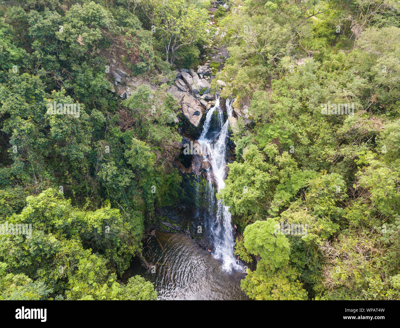 Bride's Pool waterfall, Hong Kong, 15th of June 2019. The Bride's pool ...