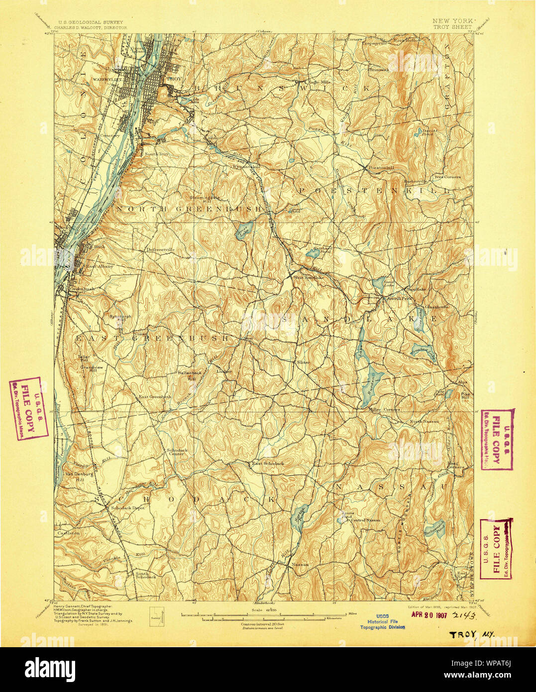 Troy New York Map High Resolution Stock Photography and Images - Alamy