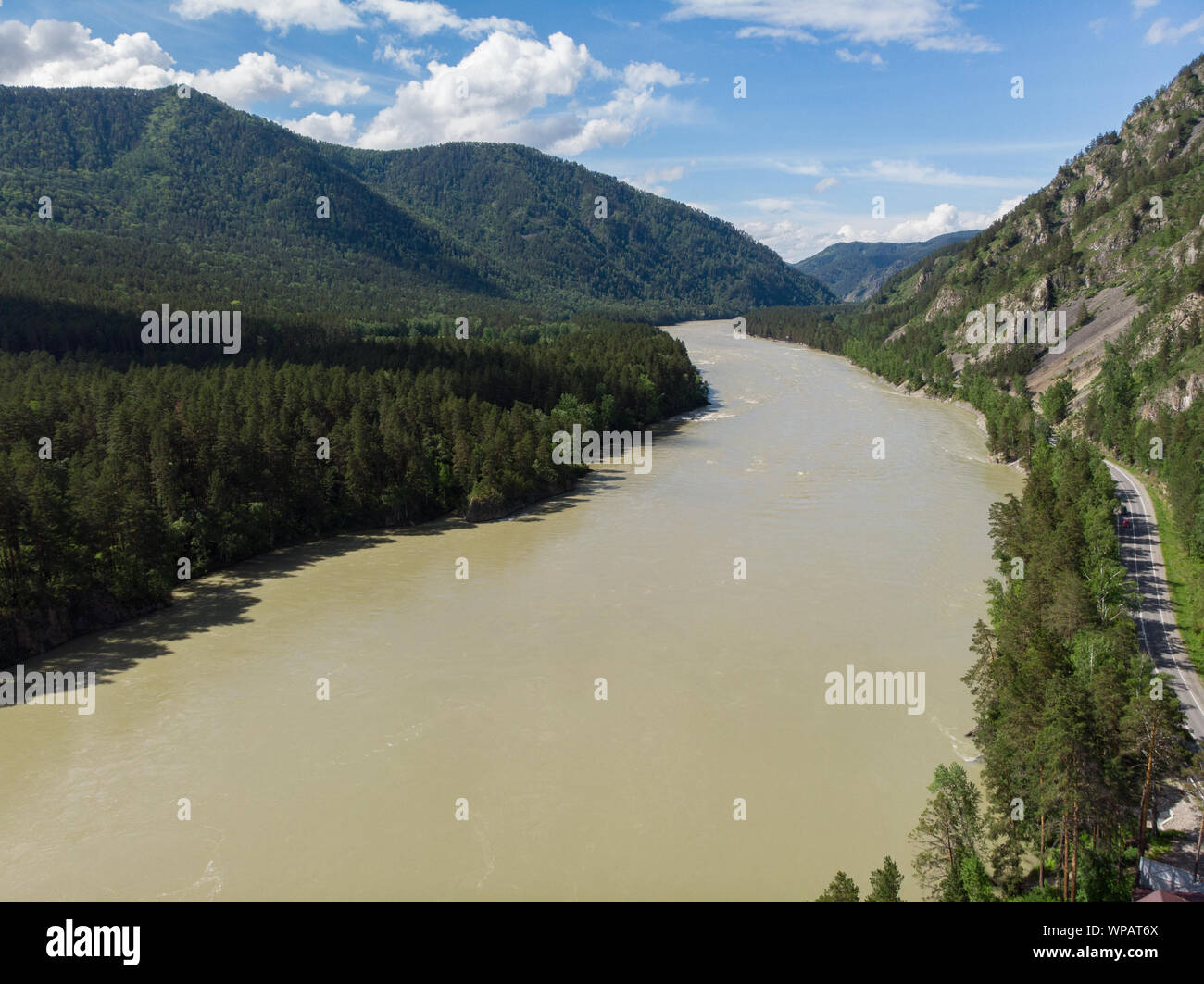 4k aerial video view road hi-res stock photography and images - Alamy
