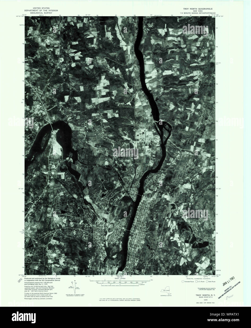 New York NY Troy North 139380 1978 24000 Restoration Stock Photo - Alamy