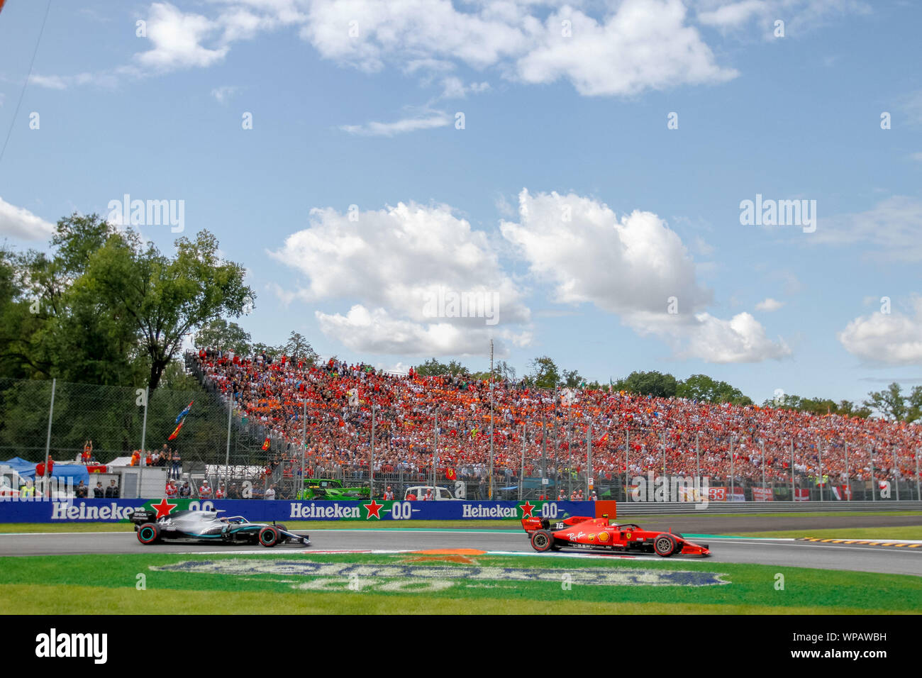 Monza, Italy. 08th Sep, 2019. CHARLES LECLERC (MON) SCUDERIA FERRARI ...
