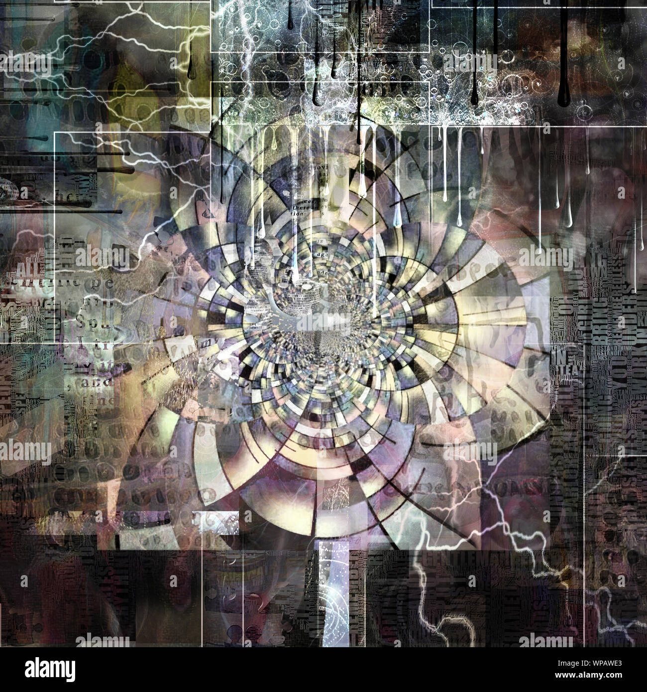 Digital abstract art divide hi-res stock photography and images - Alamy