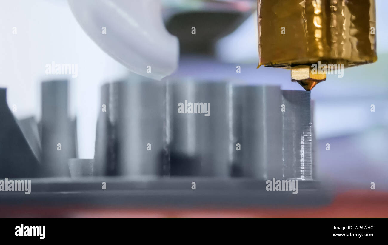 3D manufacturing printer during work Stock Photo - Alamy