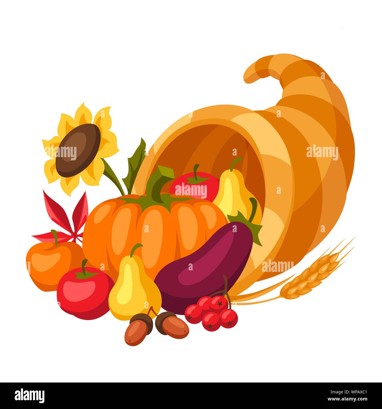 Vector illustration horn plenty hi-res stock photography and images - Alamy