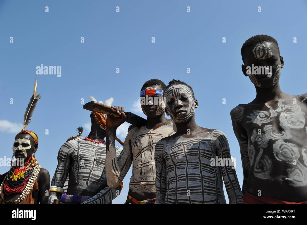 Karo tribe in the Omo Valley in the south of Ethiopia Stock Photo - Alamy