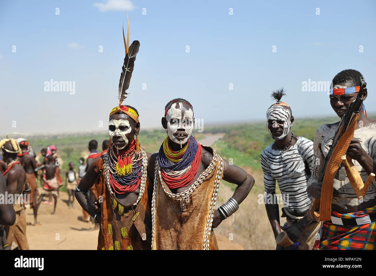 Karo tribe body paint hi-res stock photography and images - Alamy