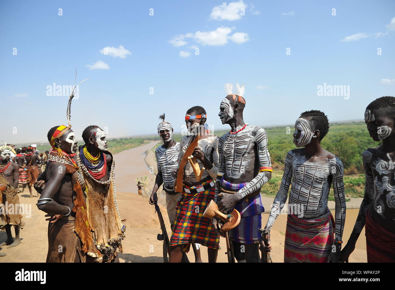Karo tribe in the Omo Valley in the south of Ethiopia Stock Photo - Alamy