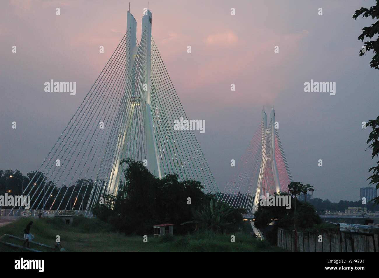 Bridge of Brazzaville Pont de la corniche Stock Photo - Alamy