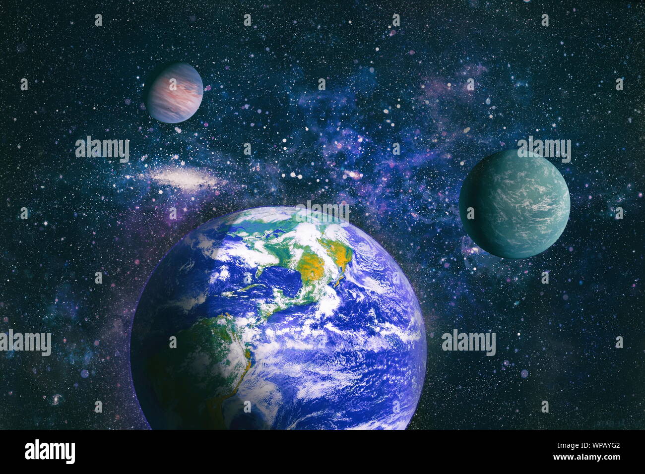 Rainbow Of Colors In The Solar System Planet Order