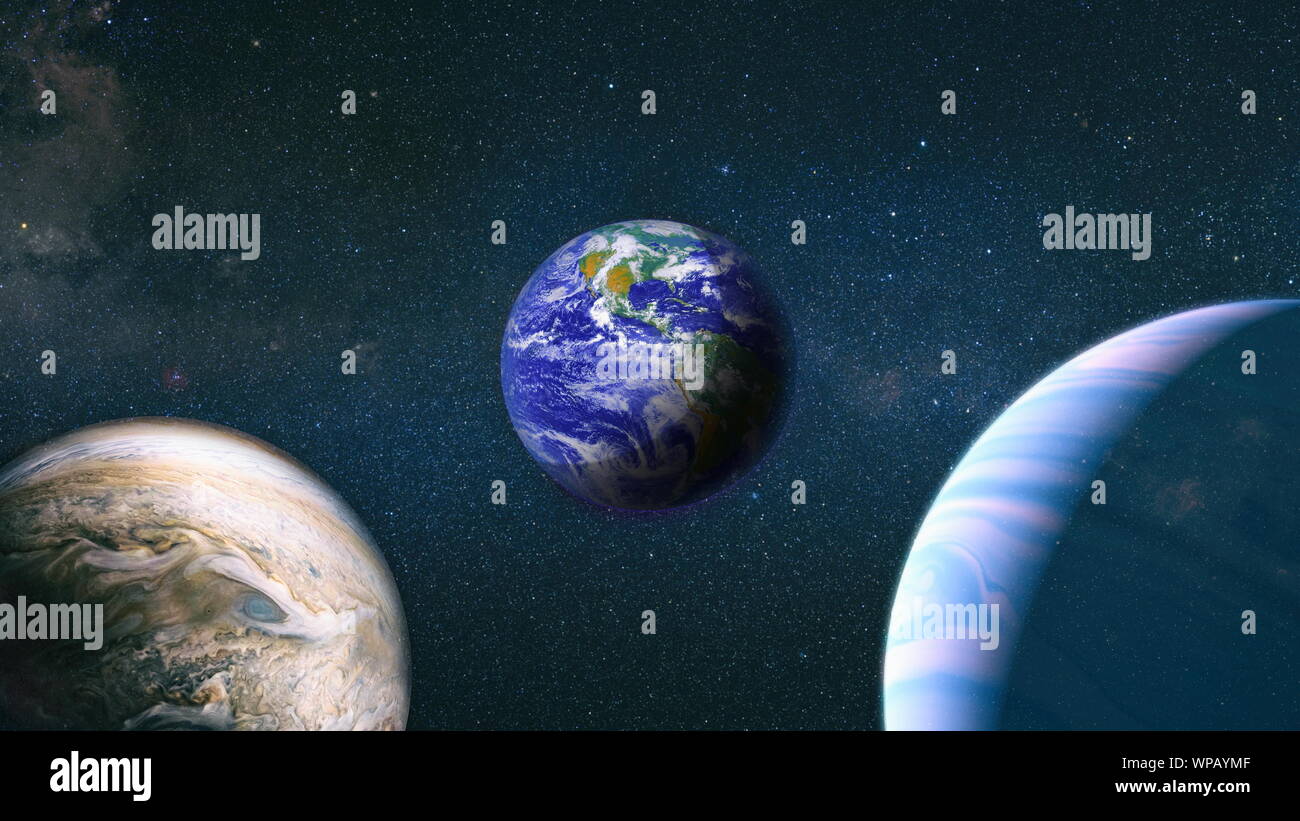 Beautiful Earth and the red Moon - Elements of this Image Furnished By ...