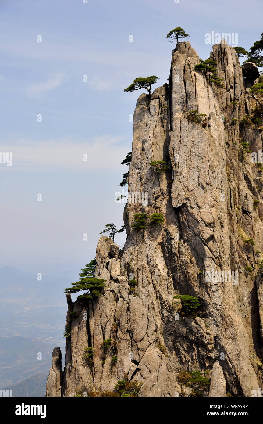 The scenery of Huangshan, Yellow Mountain, national park, Anhui, China ...