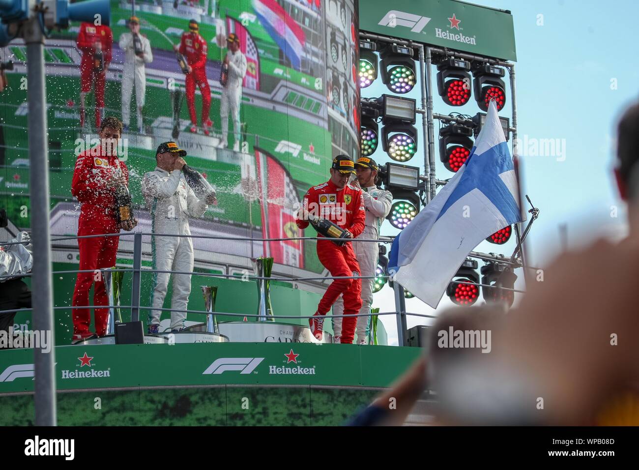 Monza (MB), Italy, 08 Sep 2019, CHARLES LECLERC (MON) SCUDERIA FERRARI ...