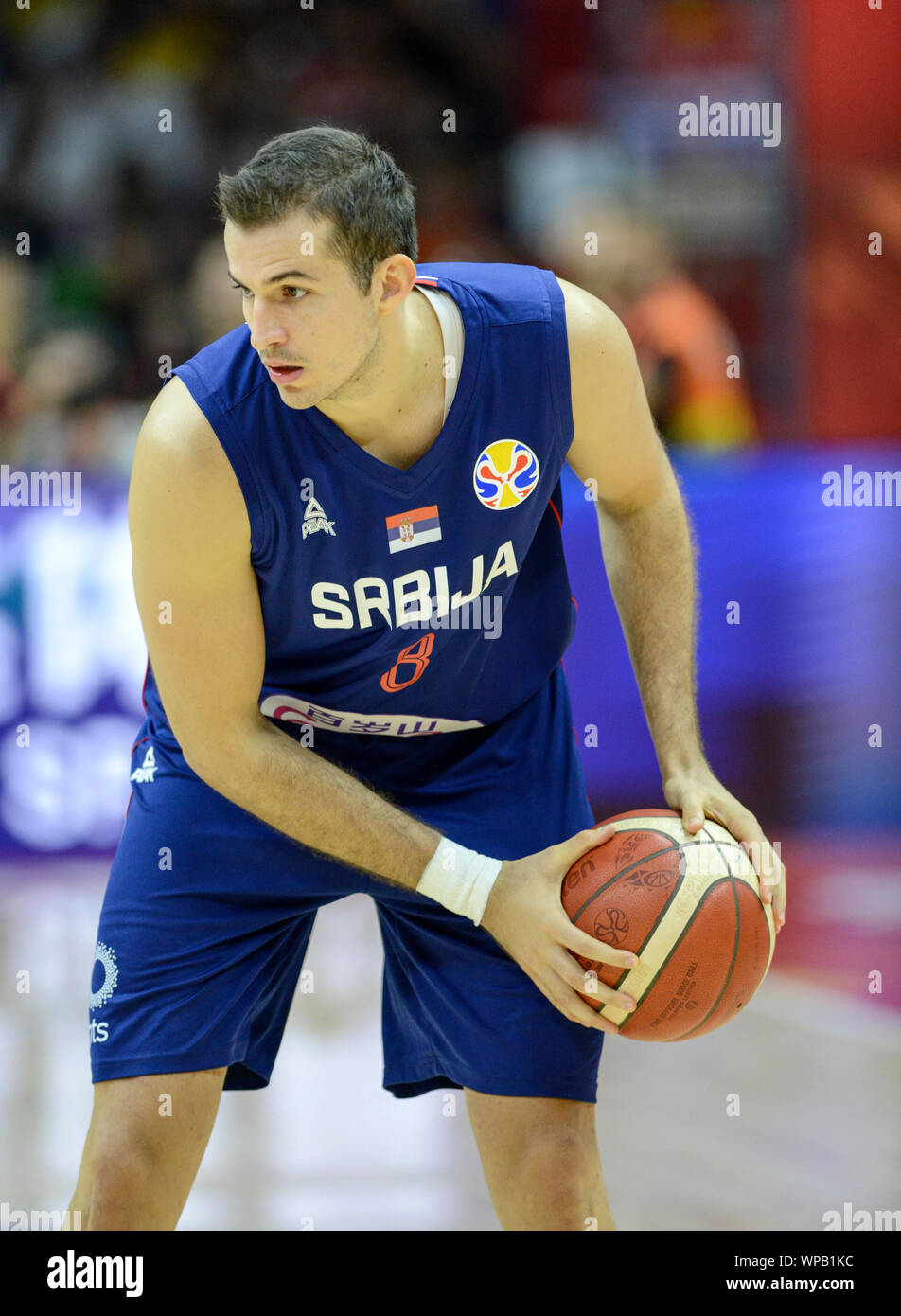 Nemanja Bjelica. Spain vs. Serbia. FIBA Basketball World Cup China 2019 ...