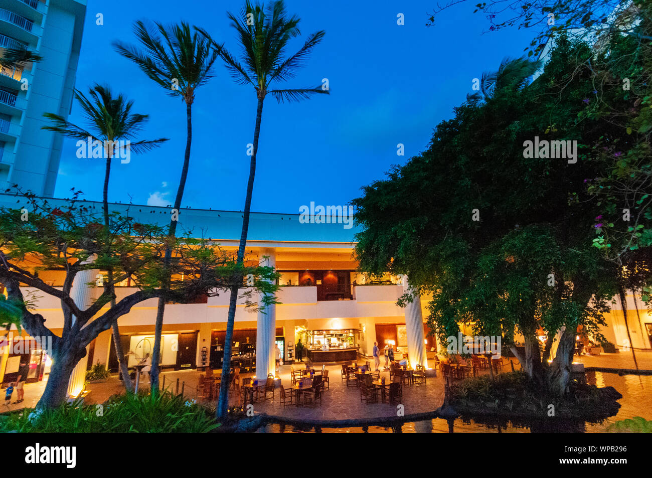 The Westin Resort at sunset on the island of Maui in Hawaii, USA Stock ...