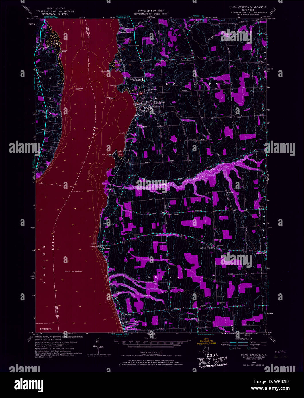 Map of union springs hi-res stock photography and images - Alamy