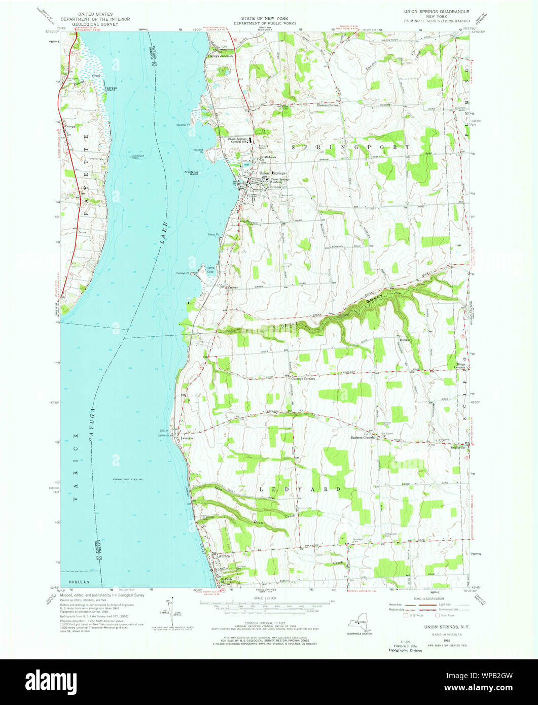 Map of union springs hi-res stock photography and images - Alamy