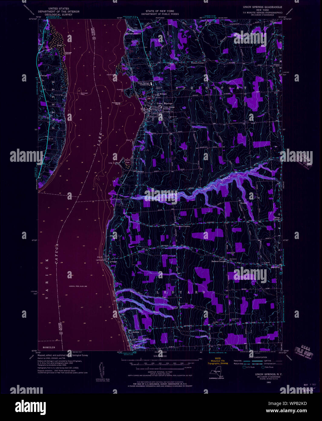 Map of union springs hi-res stock photography and images - Alamy