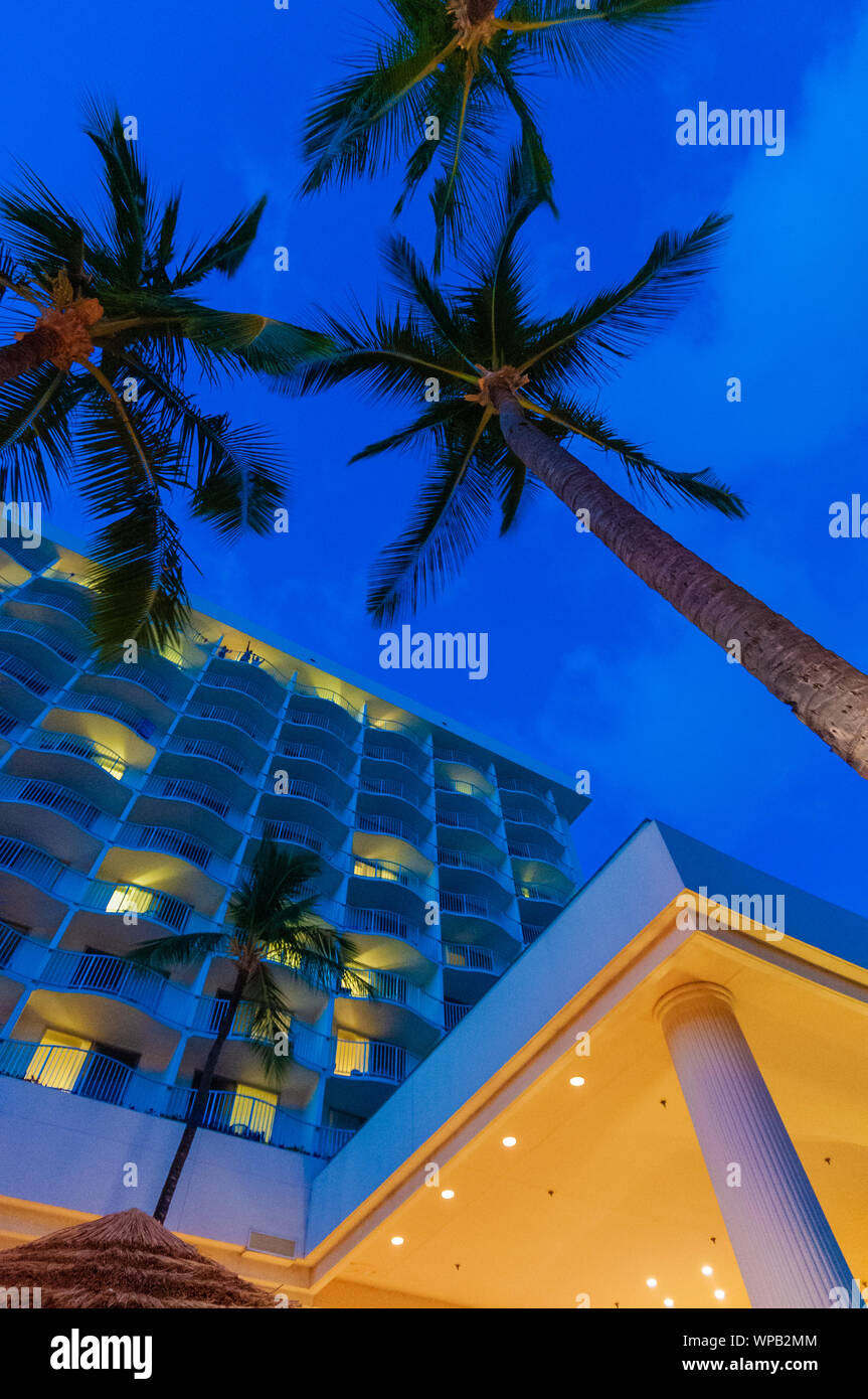 The Westin Resort at sunset on the island of Maui in Hawaii, USA Stock ...