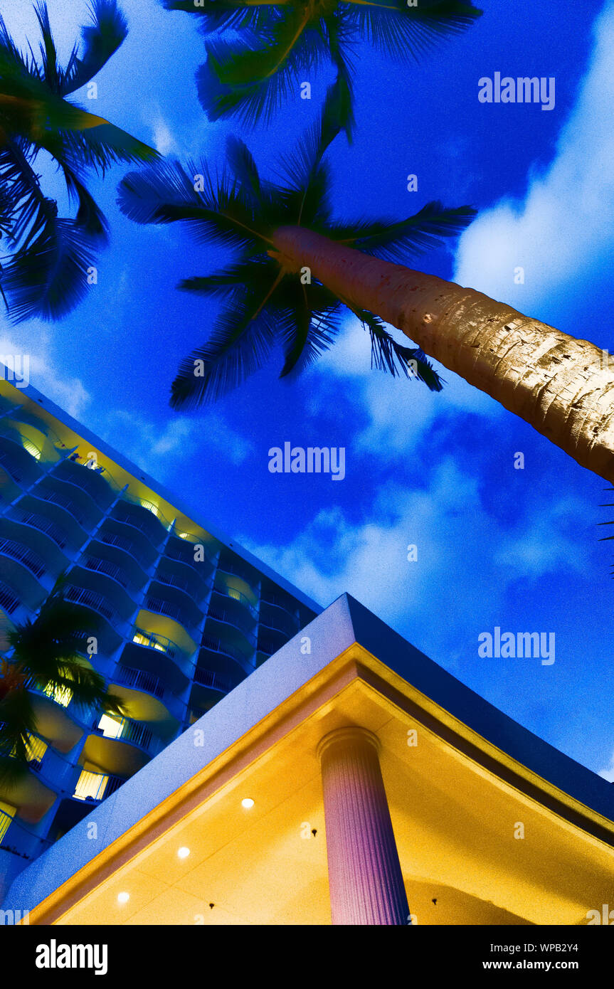 The Westin Resort at sunset on the island of Maui in Hawaii, USA Stock ...