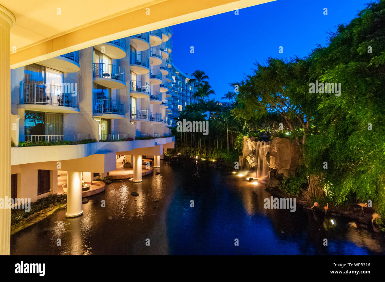 The Westin Resort at sunset on the island of Maui in Hawaii, USA Stock ...