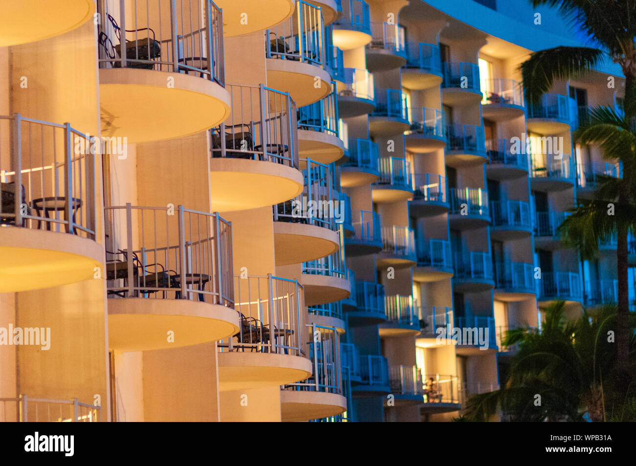 The Westin Resort at sunset on the island of Maui in Hawaii, USA Stock ...