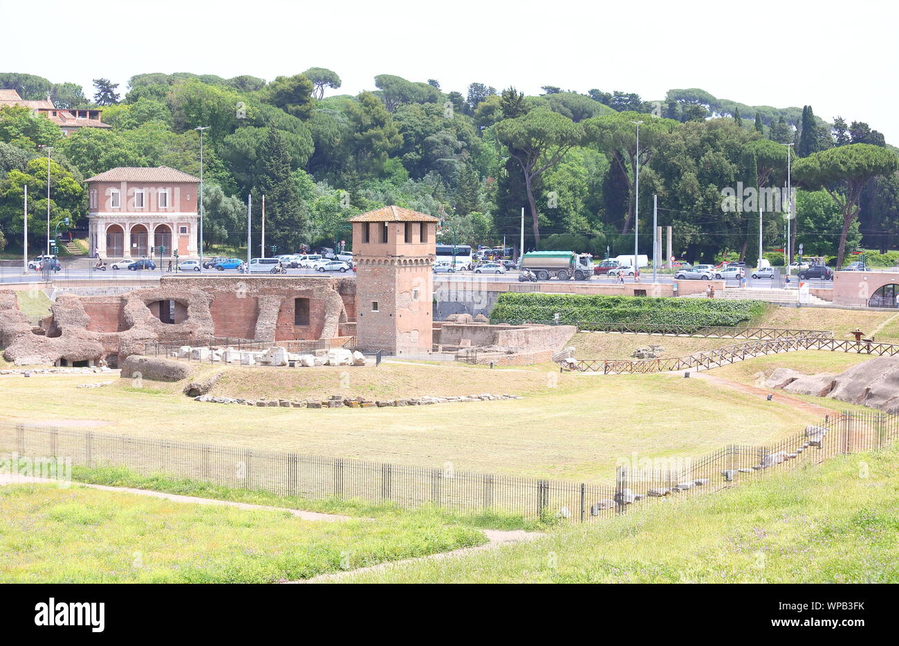 Circo Massimo chariot racing stadium Roman ruin Rome Italy Stock Photo ...