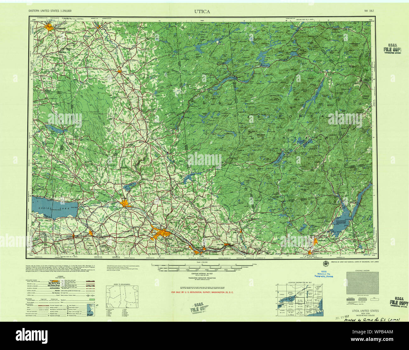 Utica new york on a map hi-res stock photography and images - Alamy