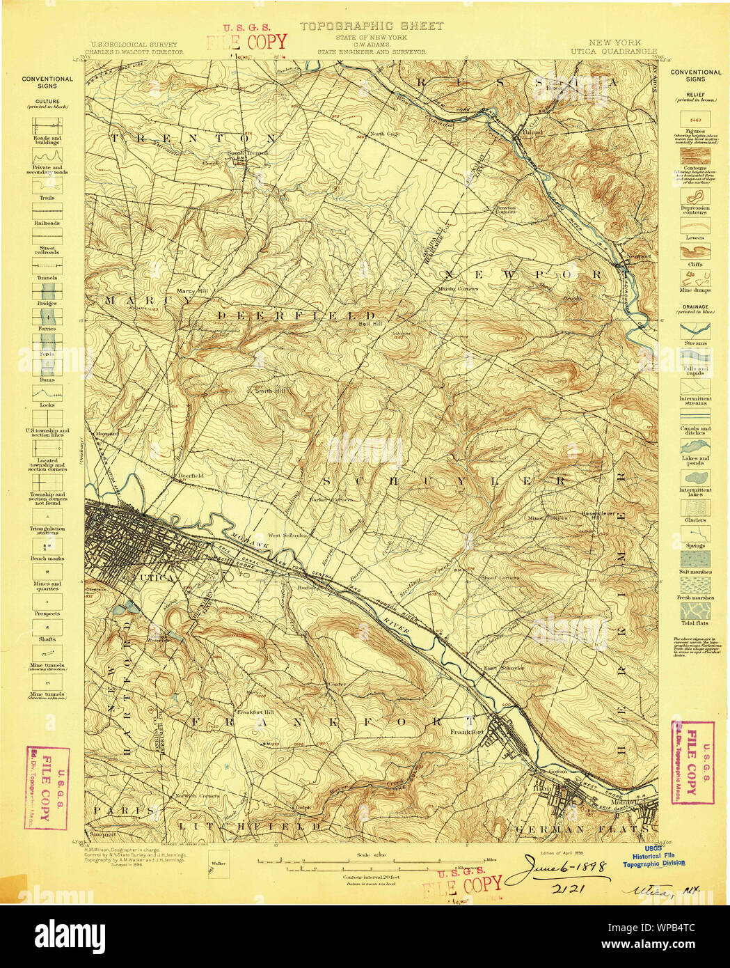 Map of utica new york hi-res stock photography and images - Alamy