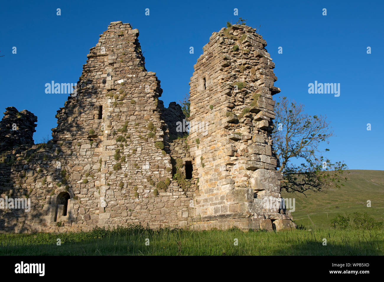 The ruins of Pendragon Castle, reputed home of the father of King ...