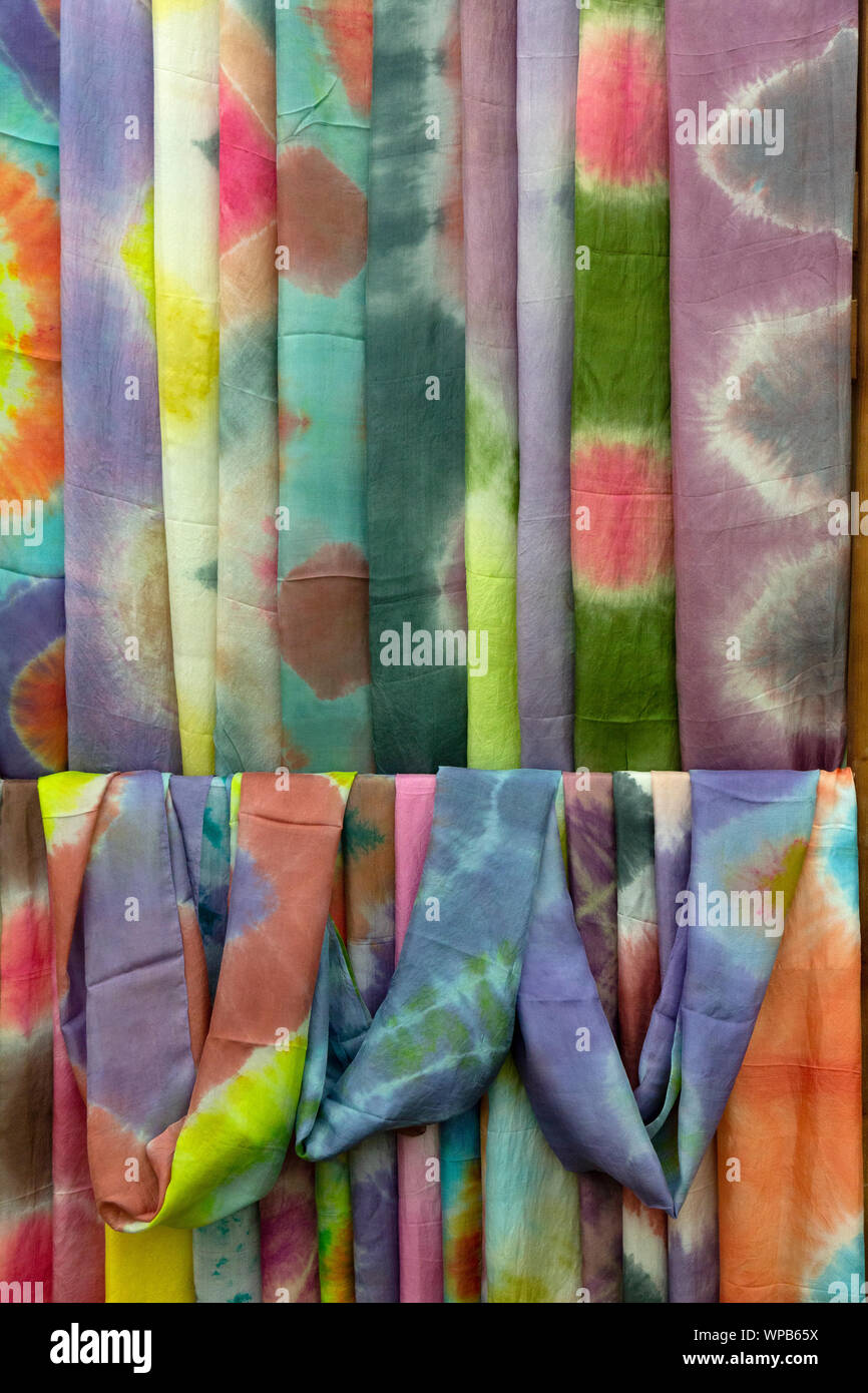 Traditional designs on textiles and clothes from Uzbekistan Stock Photo ...