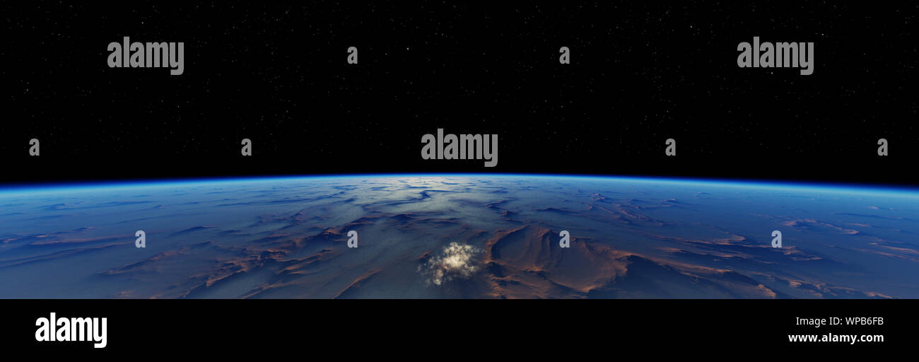 3d rendered Earth and stars. Beautiful earth from space Stock Photo - Alamy