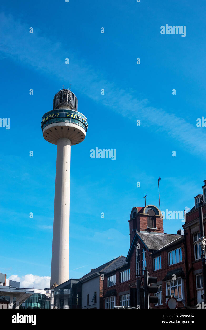 St John's Beacon, the Radio City Tower above Liverpool Stock Photo - Alamy