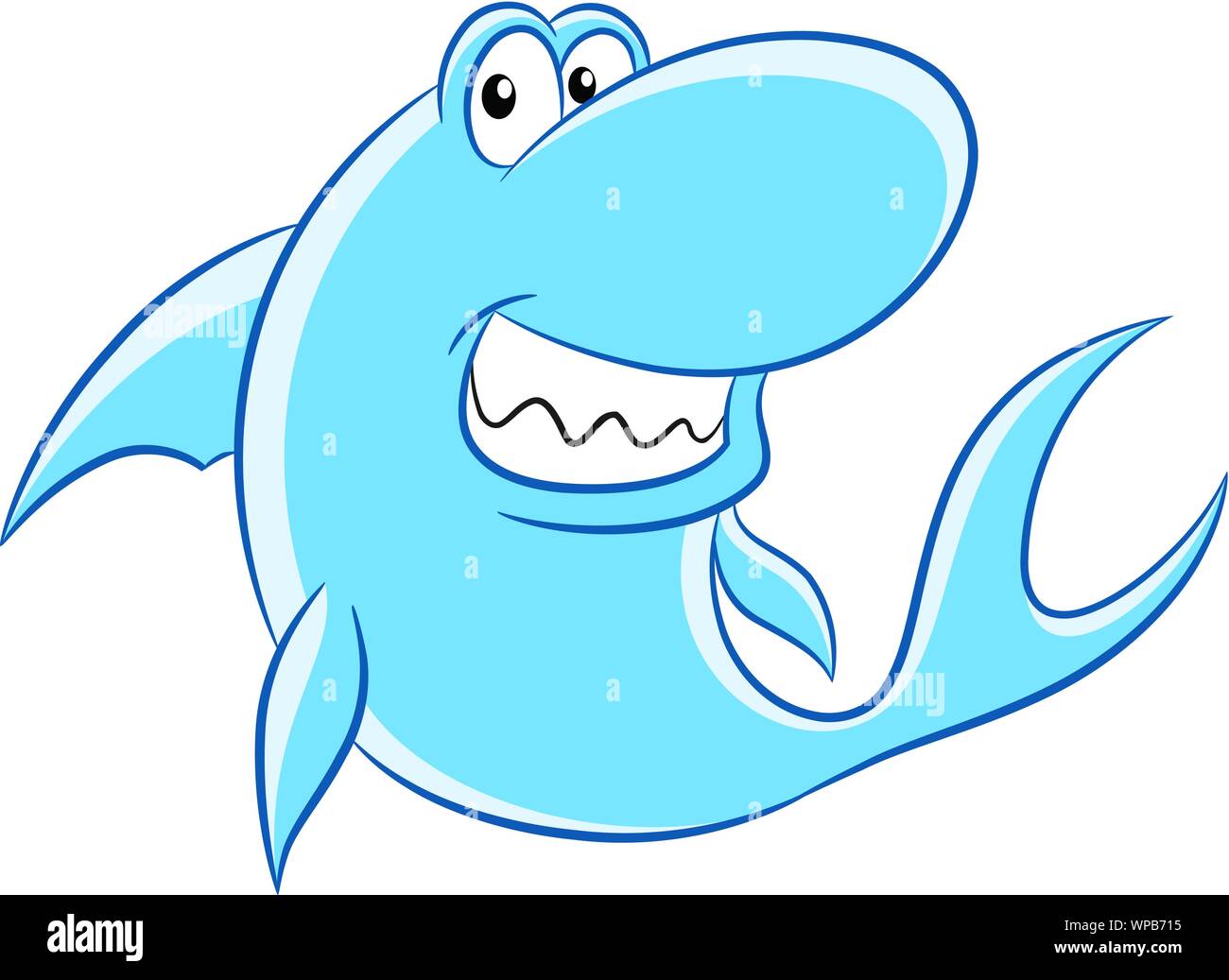 Friendly Cartoon Shark