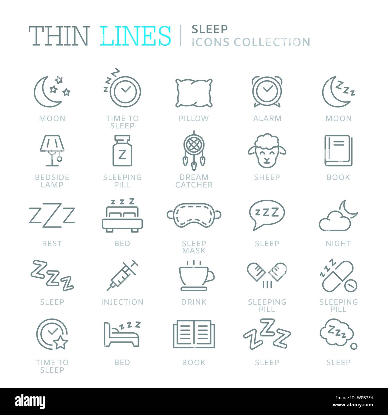 Sleep symbol hi-res stock photography and images - Alamy